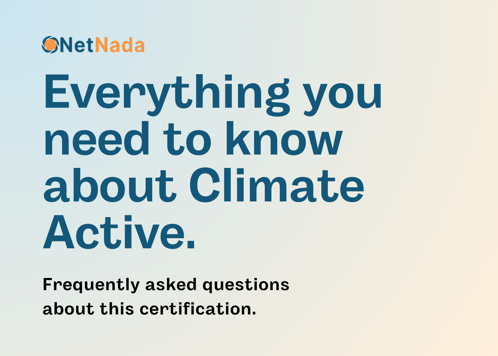 NetNada | Climate Active: Everything You Need to Know